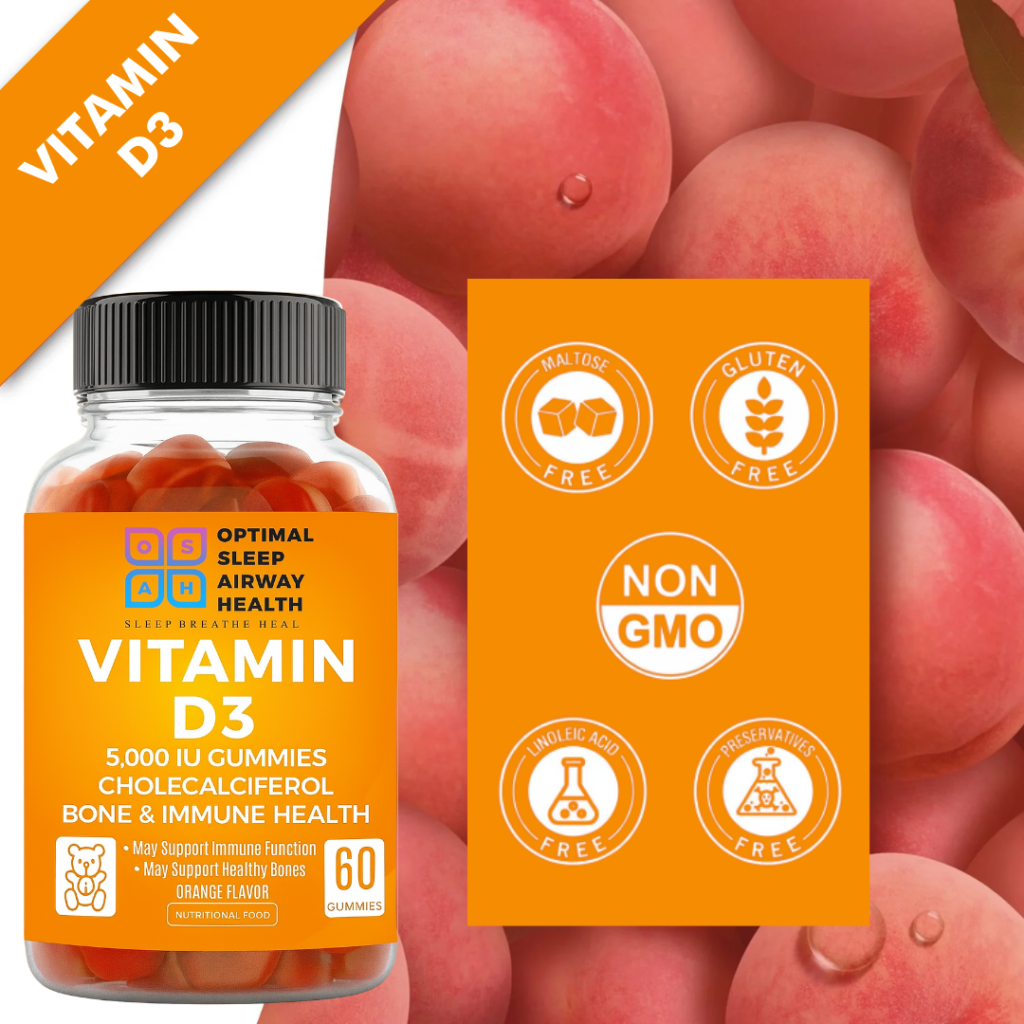 Vitamin D3 Gummies - Optimal Sleep Airway Health