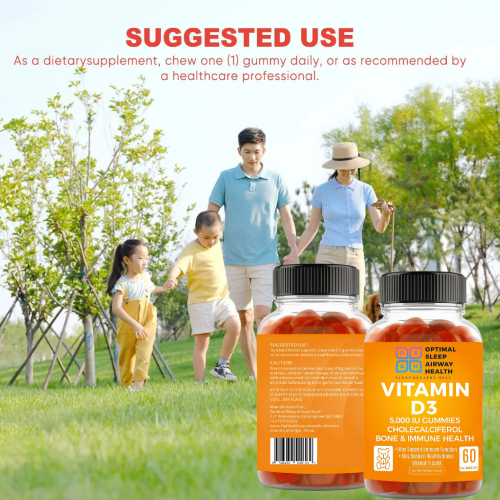 Vitamin D3 Gummies - Optimal Sleep Airway Health