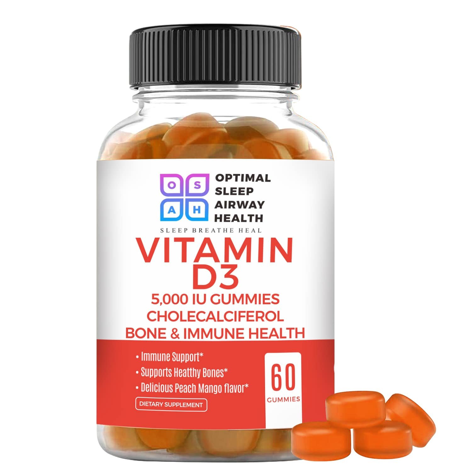 Vitamin D3 Gummies - Optimal Sleep Airway Health