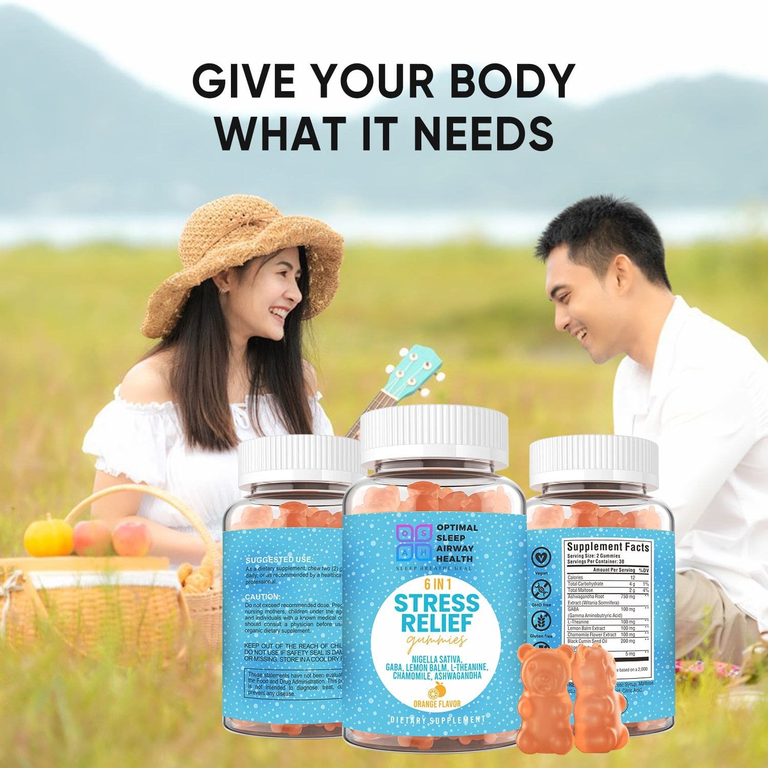 Stress Relief Gummies - Optimal Sleep Airway Health