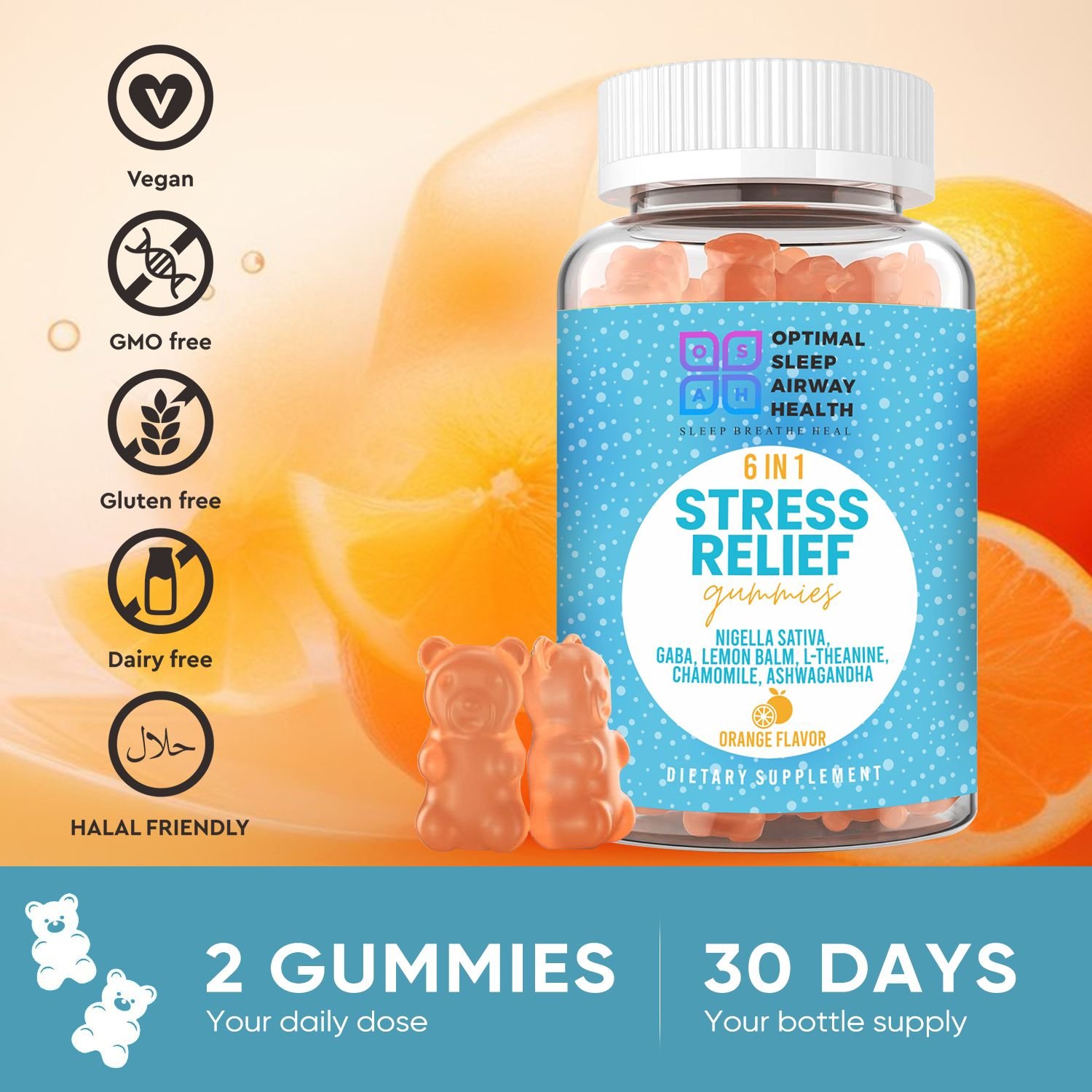 Stress Relief Gummies - Optimal Sleep Airway Health